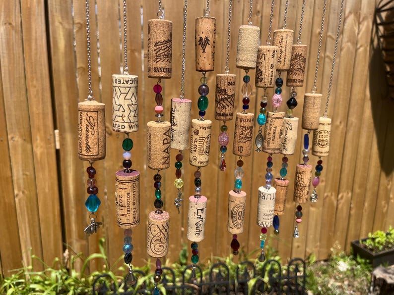 Wine Cork Wind Chimes - Etsy