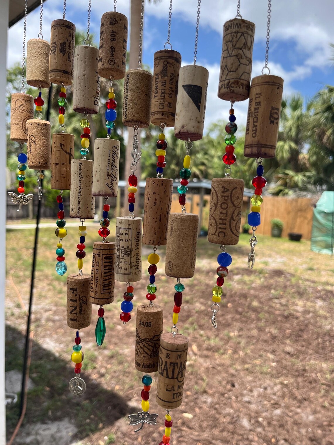 Wine Cork Wind Chimes - Etsy