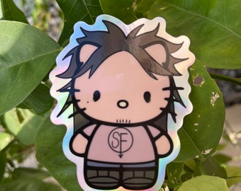 Sally Face Hello Kitty Sticker Hologram - Etsy