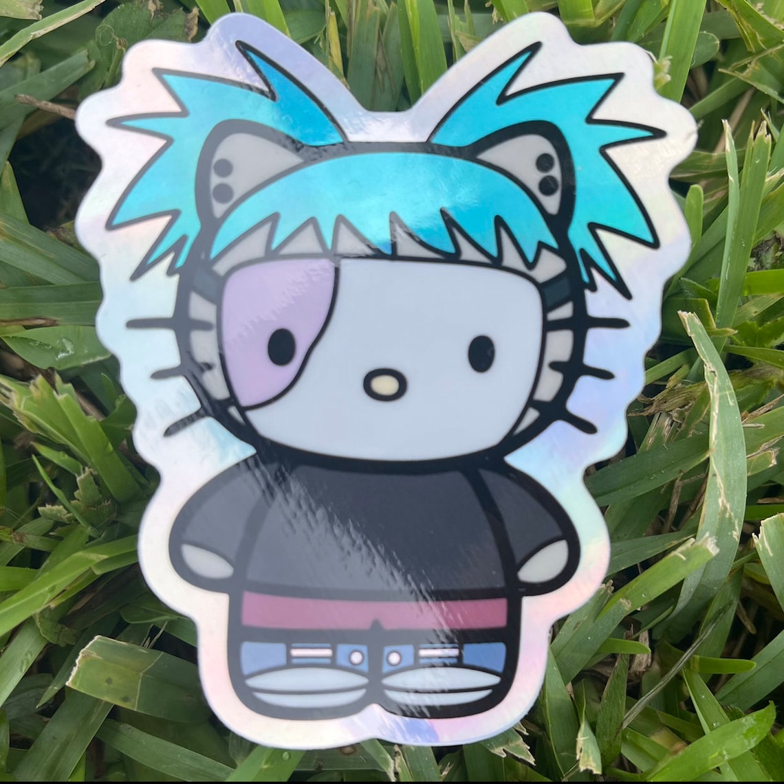 Sally Face Hello Kitty Sticker Hologram - Etsy