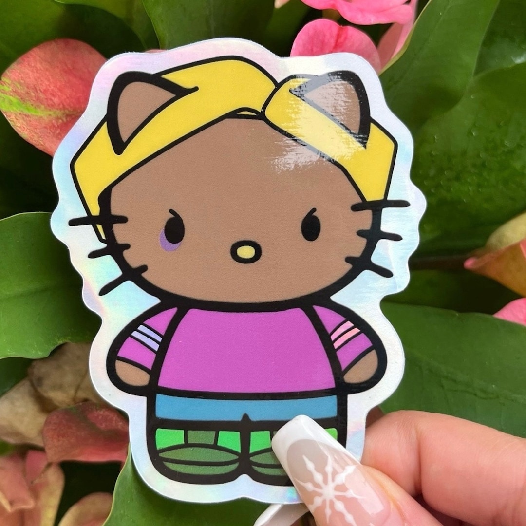 Travis Phelps Hello Kitty Sticker | Hologram - Etsy
