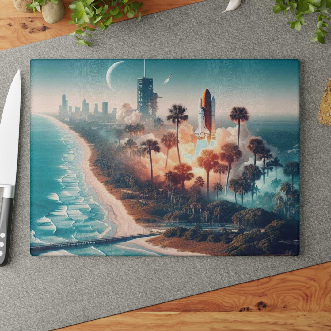 NASA Cutting Board,tempered Glass Cutting Board, Charcuterie Board ...