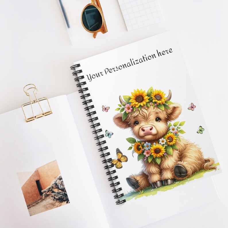Highland Cow Spiral Notebook. Cow Notebook Gift. Cow Lover Gift. Cow ...