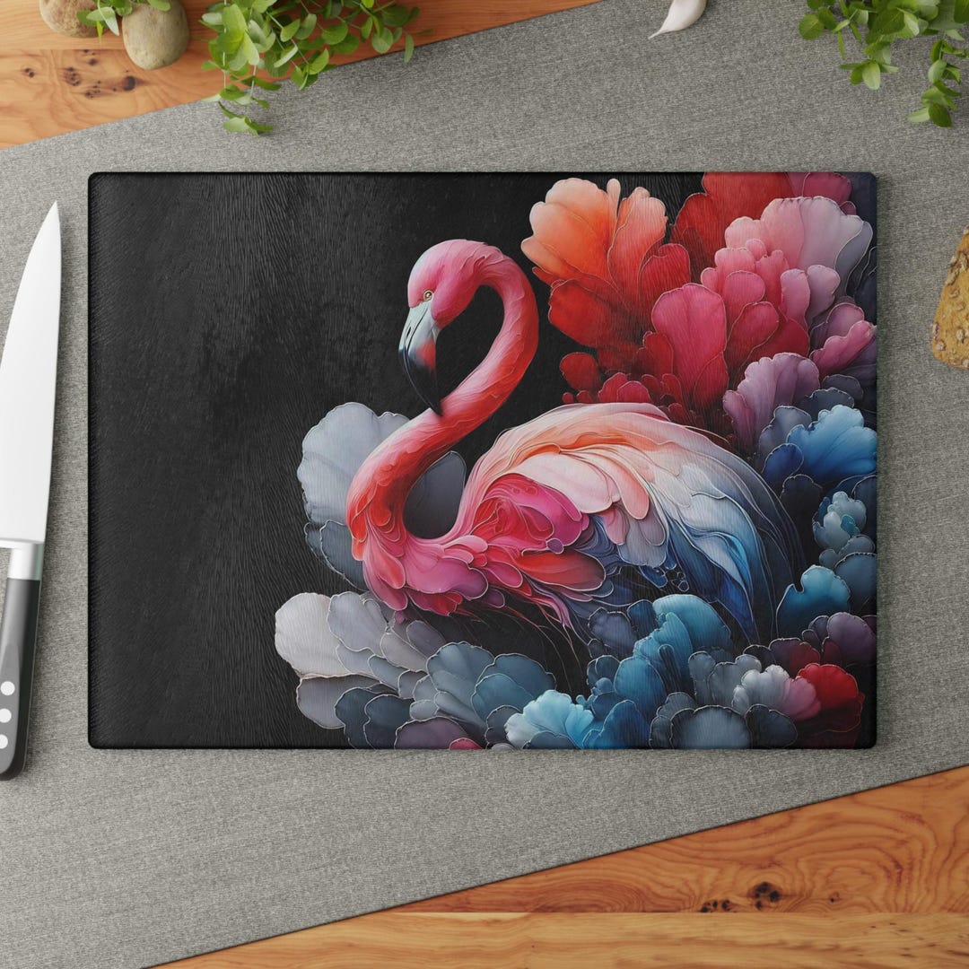 Flamingo Cutting Board, Charcuterie Board, Unique Cutting Board ...