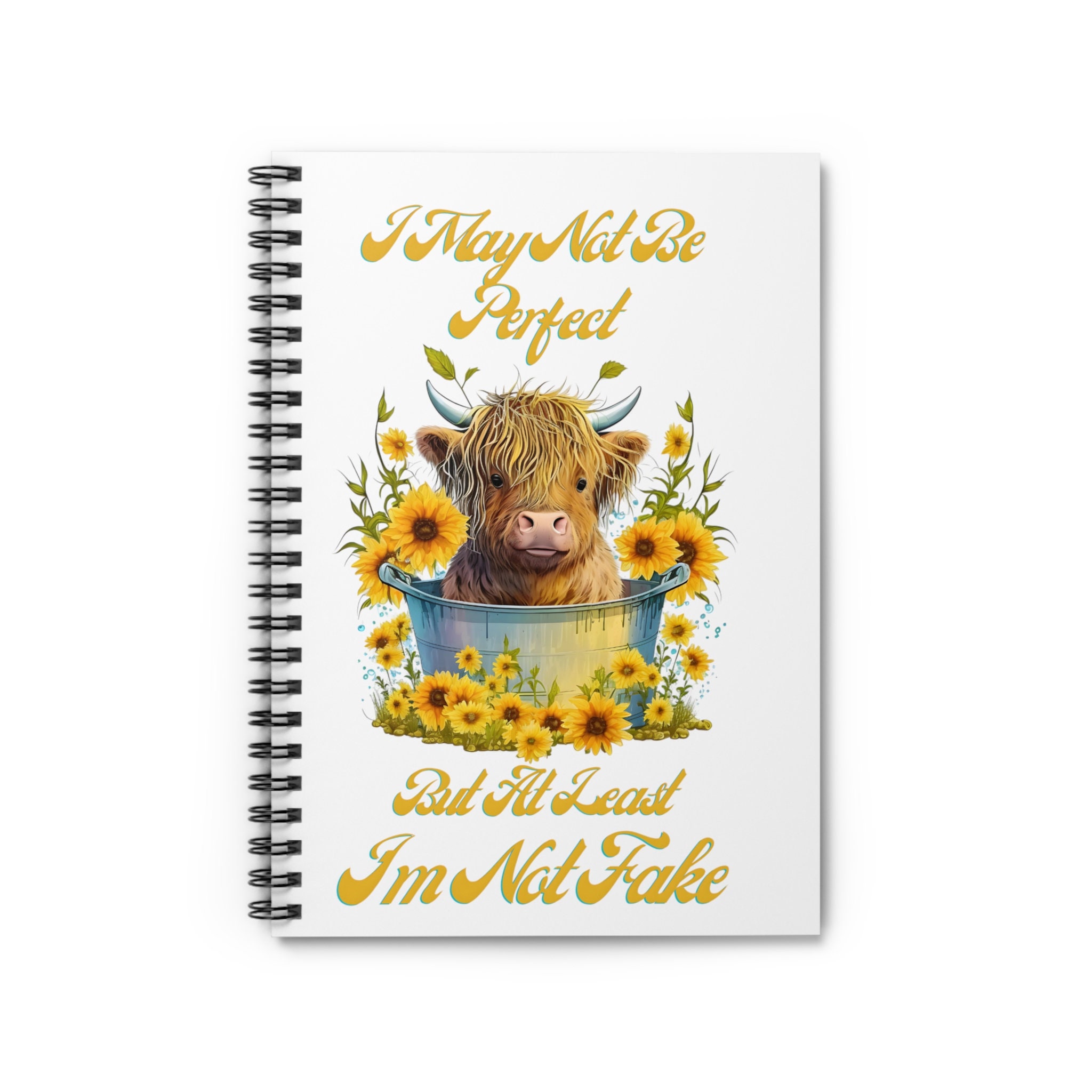 Highland Cow Spiral Notebook. Cow Notebook Gift. Cow Lover Gift. Cow ...