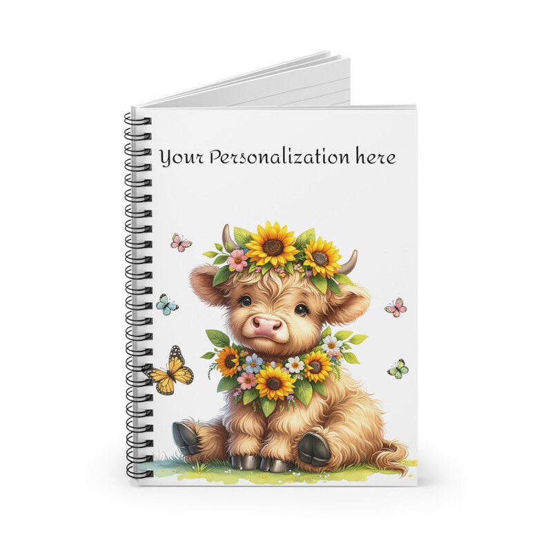 Highland Cow Spiral Notebook. Cow Notebook Gift. Cow Lover Gift. Cow ...