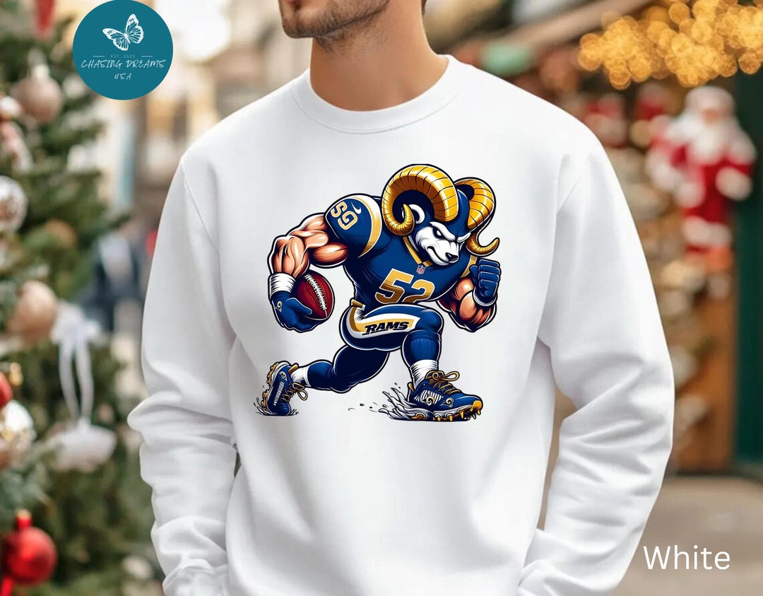 Los Angeles Rams Sweatshirt, Ram Football Tee, NFL Team Apparel, Rams ...