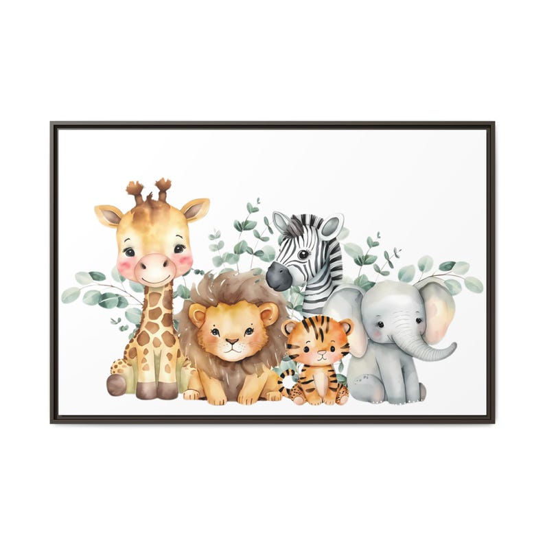 Safari Animal Nursery, Baby Room Decor, Jungle Themed Wall Decor, Kids ...