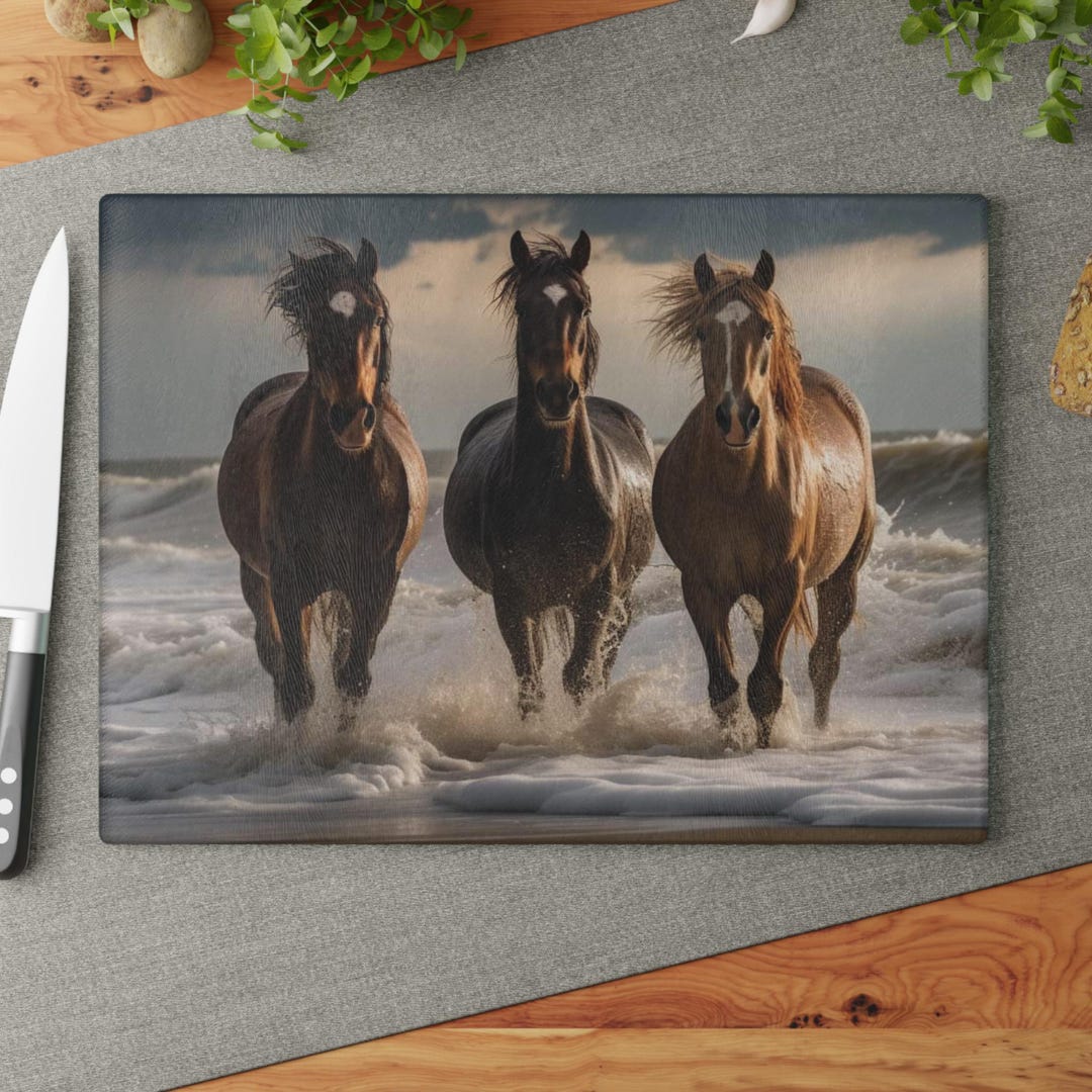 Horse Cutting Board, Horse Kitchen Decor, Horse Chef Gifts, Horse ...