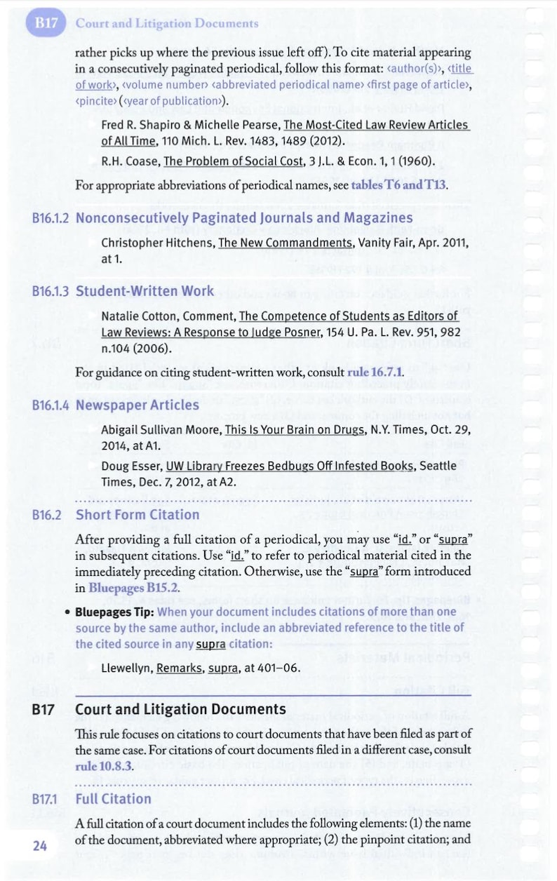 The Bluebook: A Uniform System of Citation Twenty-first 21st 21e ...