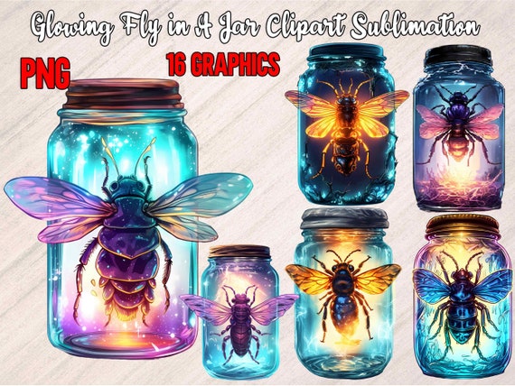 Firefly Insect In Jar