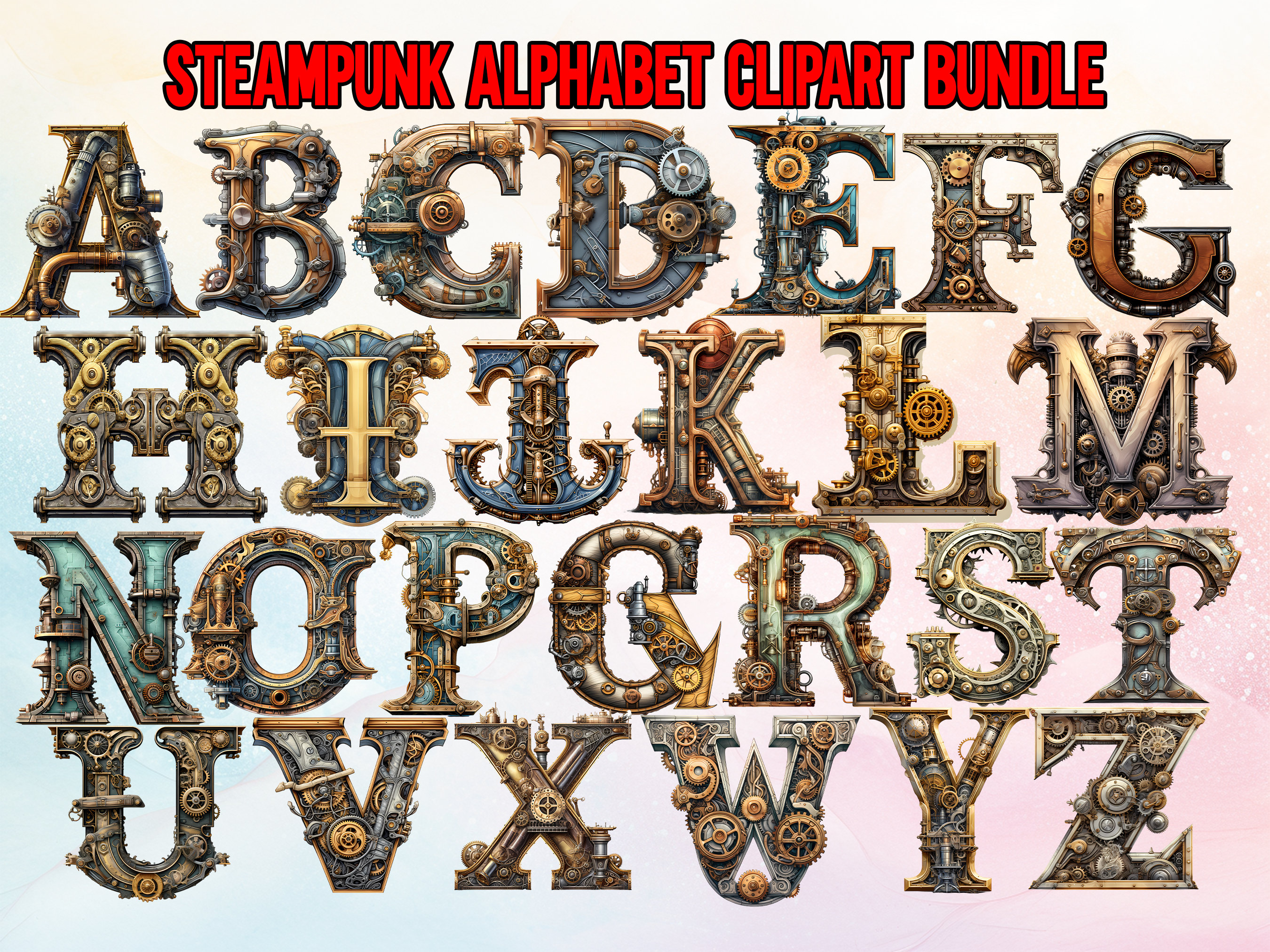Steampunk Letters
