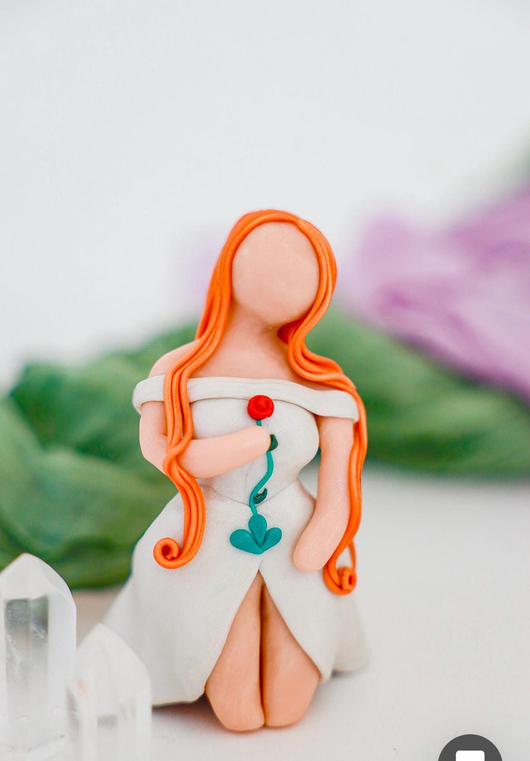 Venus as the Sacred Bride ~ Polymer Clay Figurine Aphrodite Marriage ...