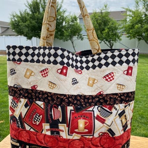 Coffee Quilted Market Bag - Etsy