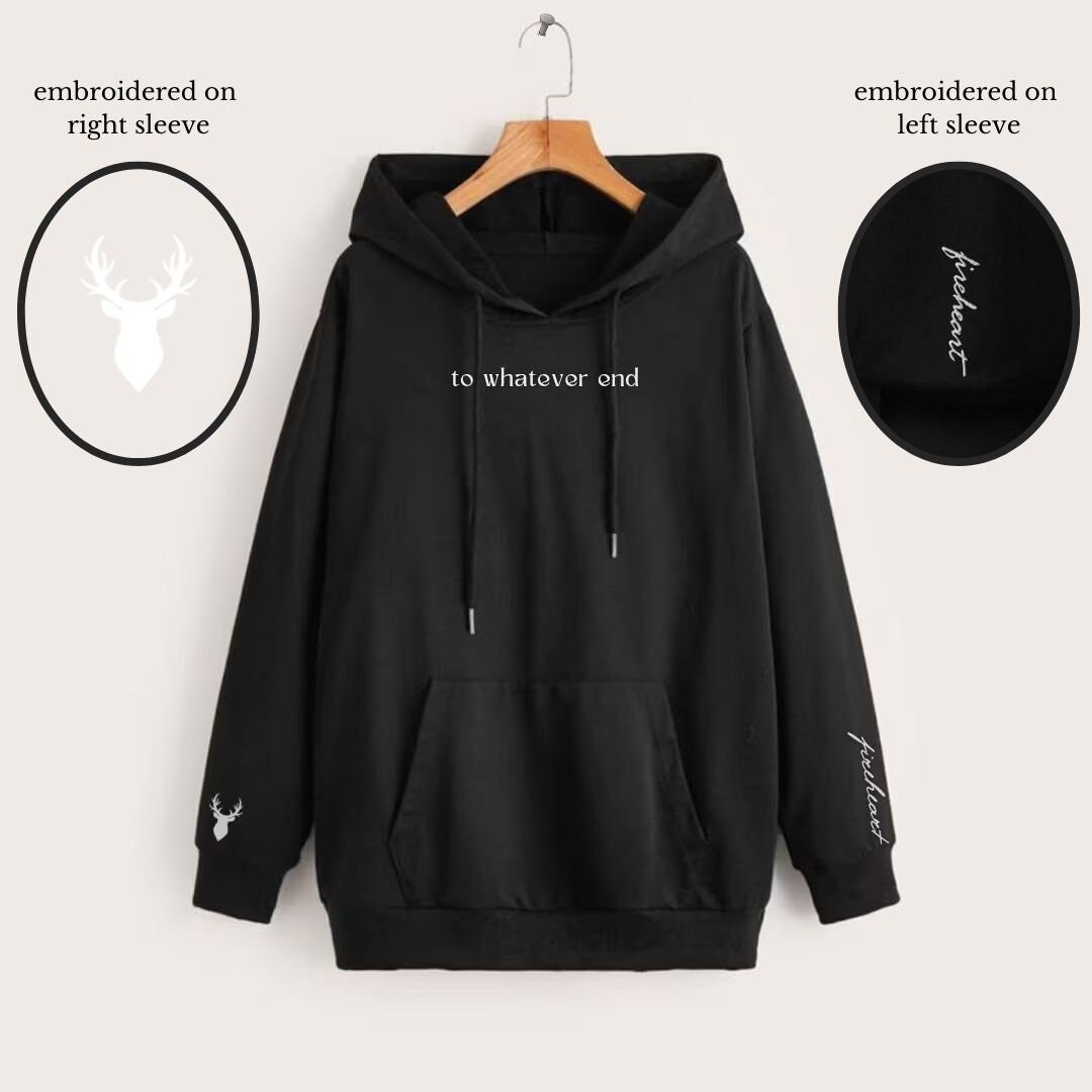 Embroidered Throne of Glass Hoodie, to Whatever End, SJM Merch - Etsy