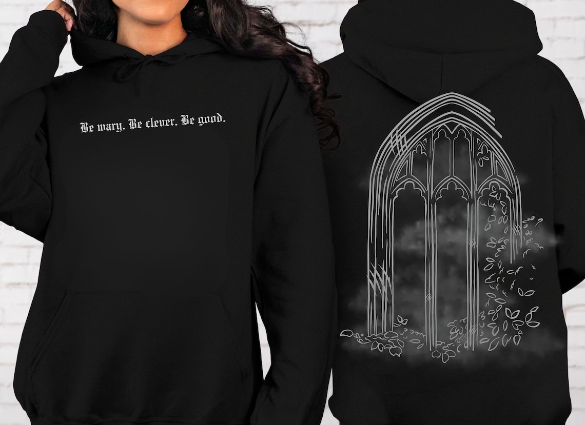 One Dark Window Embroidered Hoodie, Bookish Fantasy Merch - Etsy