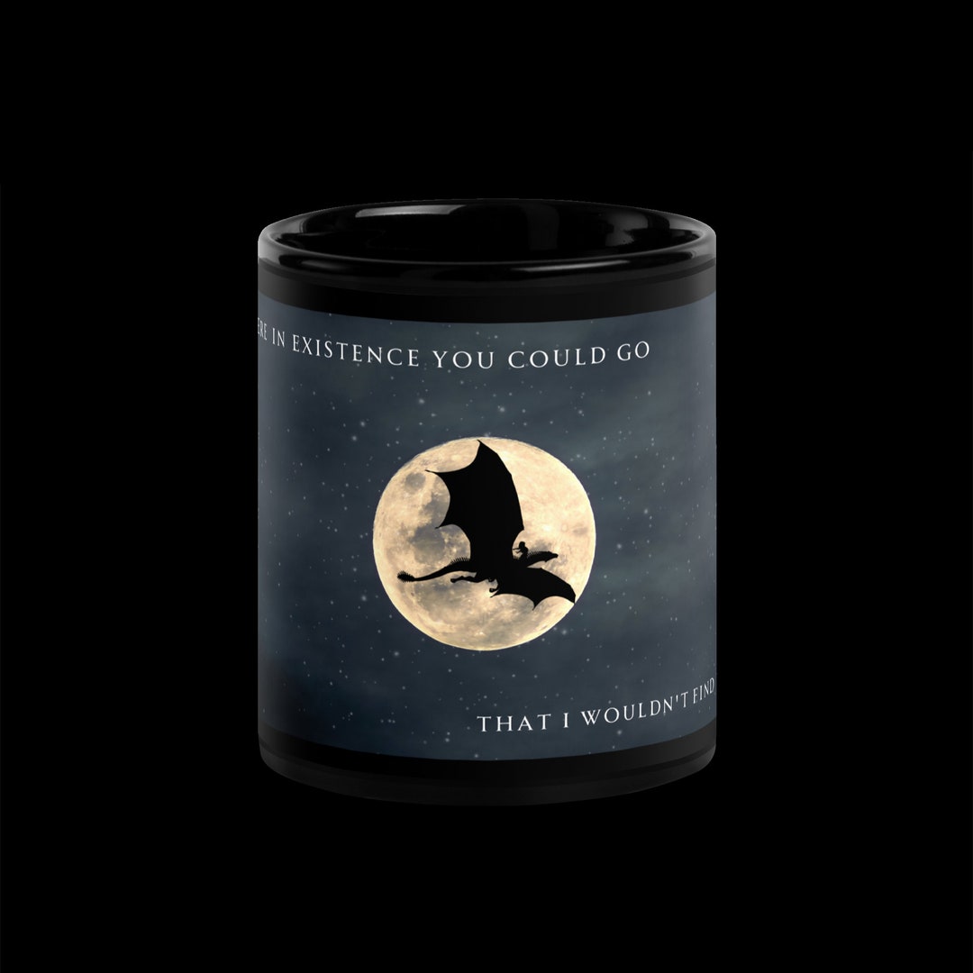 Fourth Wing Panoramic Mug, Dragon & Moon, Officially Licensed - Etsy UK