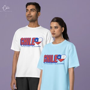 I Love Chile Tee Gift, Chile Travel Shirt, Chile Tourist Tee, Flag of ...