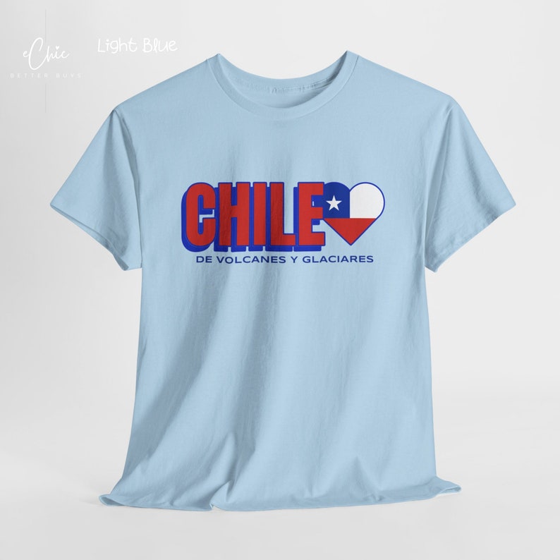 I Love Chile Tee Gift, Chile Travel Shirt, Chile Tourist Tee, Flag of ...