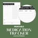 Printable Medication Tracker Sheet | US Letterhead & A4 | Health ...