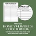 Printable Home Valuables Locator Log: Memory Loss Aid (US Letterhead ...