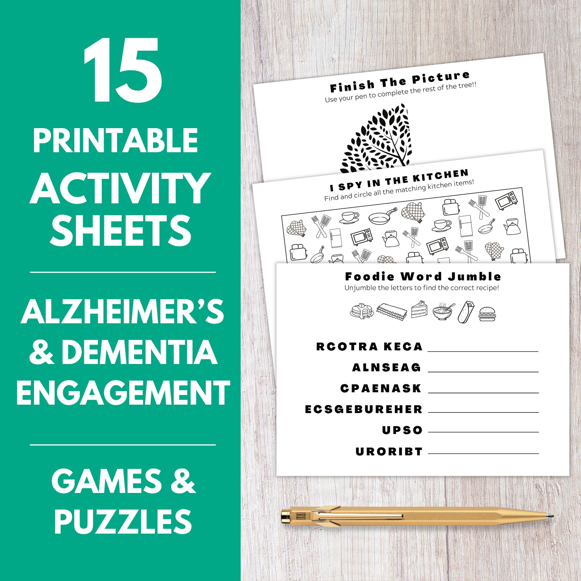 Printable Activity Sheets Alzheimer s Dementia Care Senior Games And Printable Activity Sheets Alzheimer s Dementia Care Senior Games And