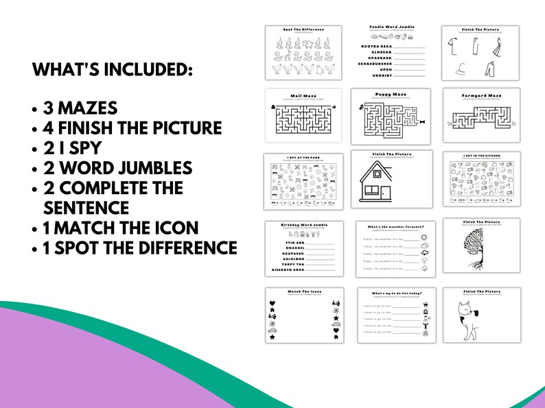 Printable Activity Sheets Alzheimer's & Dementia Care Senior Games and ...