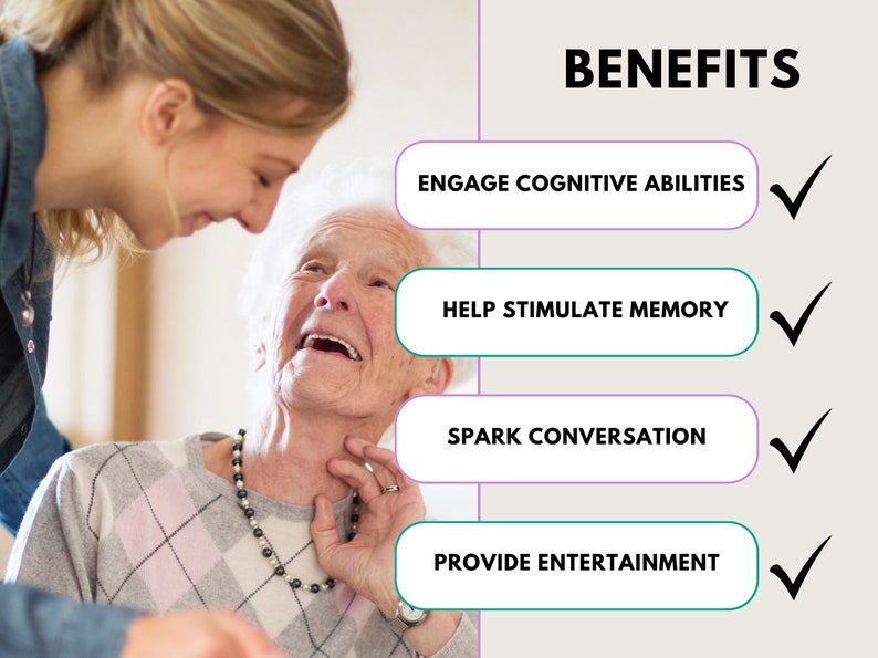 Dementia Memory Flash Cards: Printable Cognitive Game (PDF) - Etsy