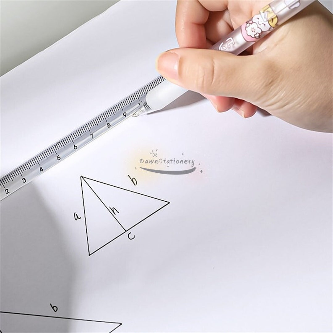 Minimalist Triangular Ruler Compact Transparent Ruler Space - Etsy