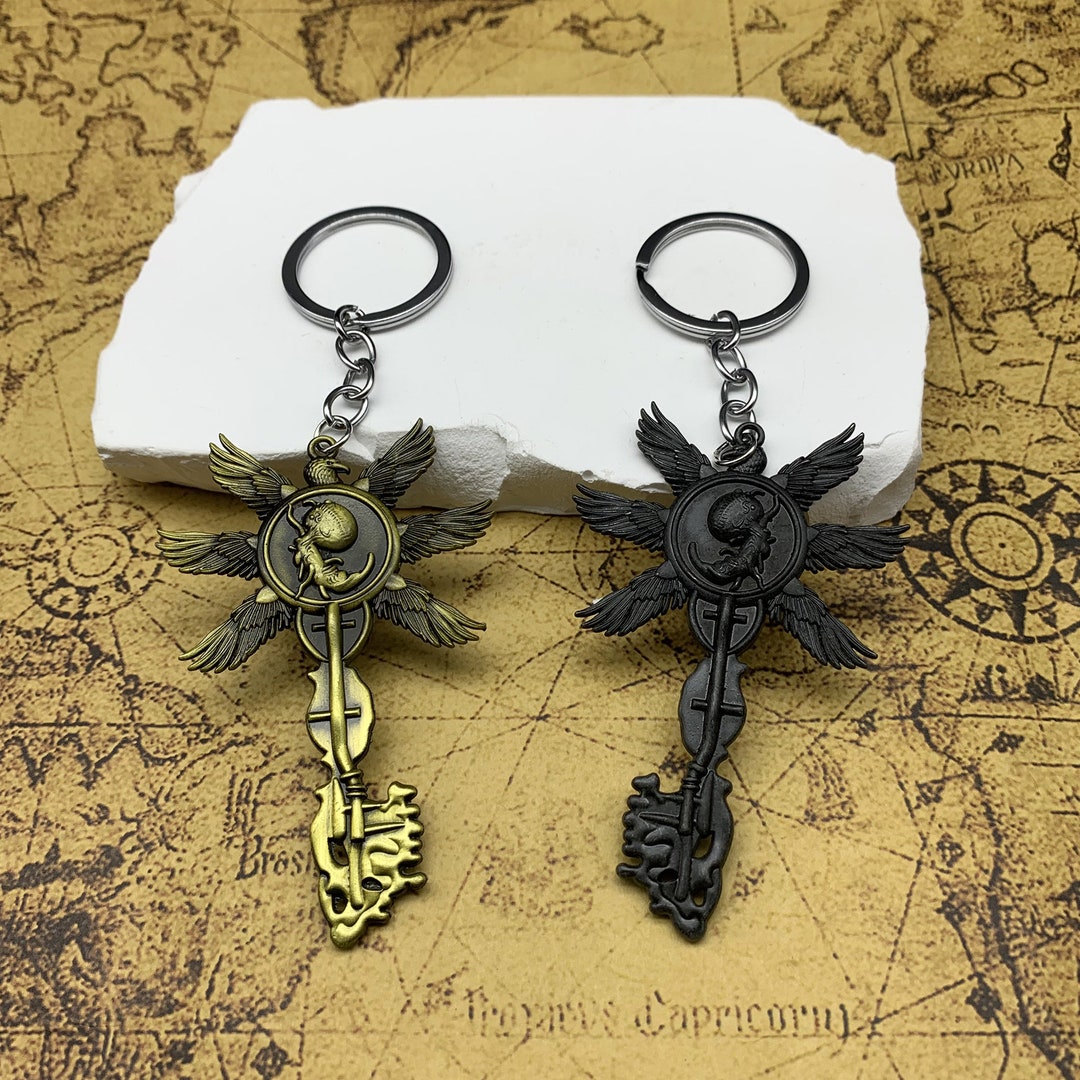 Resident Evil Village Keychain Six-winged Unborn Key Keyring - Etsy