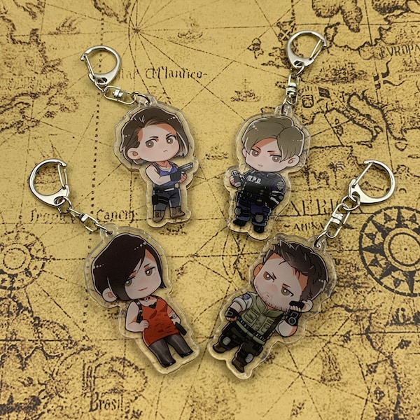 Leon Kennedy Keychain - Etsy Australia