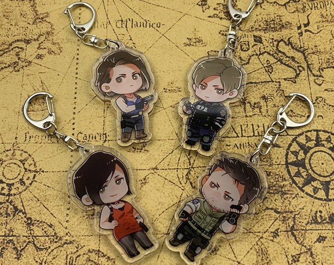 Resident Evil 4 3 Acrylic Keychain - Etsy