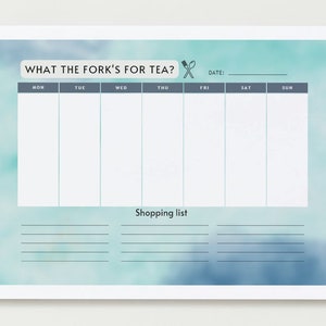 Weekly Meal Planner & Grocery List Printable PDF | Meal Prep | Digital ...