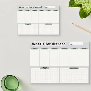 Printable Weekly Meal Planner Landscape, Food Diary, Meal Tracker, Meal ...