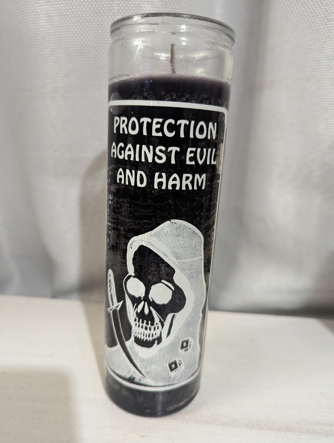 Santa Muerte Protection Candle - Etsy