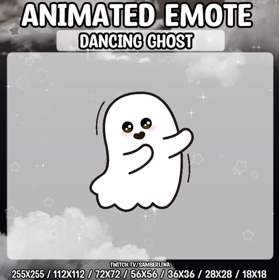 Dancing Ghost Animated Emote Pack - Twitch, Youtube, Discord, Tiktok ...