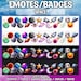 20 Space Emotes/badges Bundle Pack - Twitch, Youtube, Discord | Cute ...