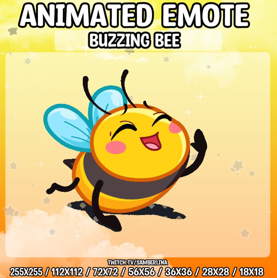 Laughing Buzzing Bee Animated Emote Pack - Twitch, Youtube, Discord ...