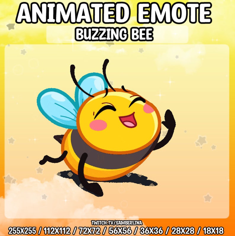 Laughing Buzzing Bee Animated Emote Pack - Twitch, Youtube, Discord ...