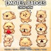9 Chow Chow Puppy Dog Emotes/badges Pack - Twitch, Youtube, Discord ...