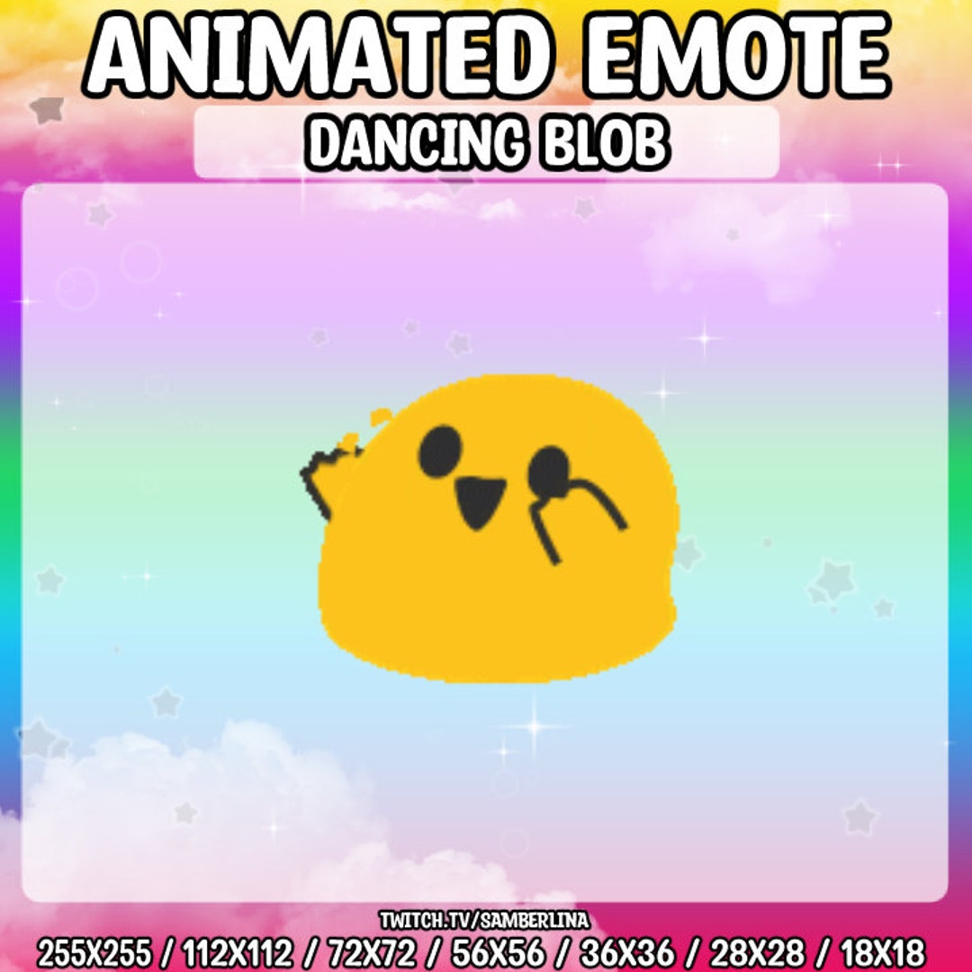 Rainbow Dancing Blob Animated Emote Pack - Twitch, Youtube, Discord ...