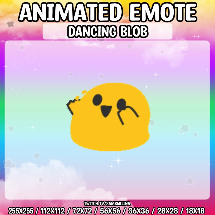 Rainbow Dancing Blob Animated Emote Pack Twitch, Youtube, Discord ...