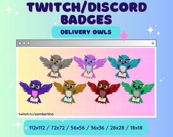 Cute Delivery Owl Emote for Stream Twitch Discord - Etsy