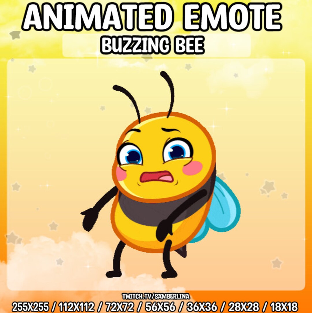 Confused Buzzing Bee Animated Emote Pack Twitch, Youtube, Discord ...