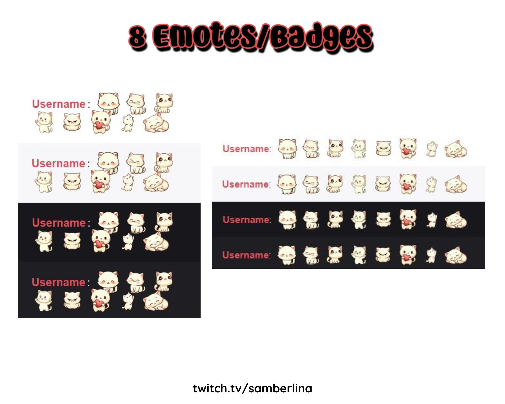 Cute Cat Stream Overlay Package Stream and Webcam Overlay Package ...