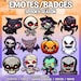 12 Spooky Season Themed Emotes/badges Bundle Pack - Twitch, Youtube ...