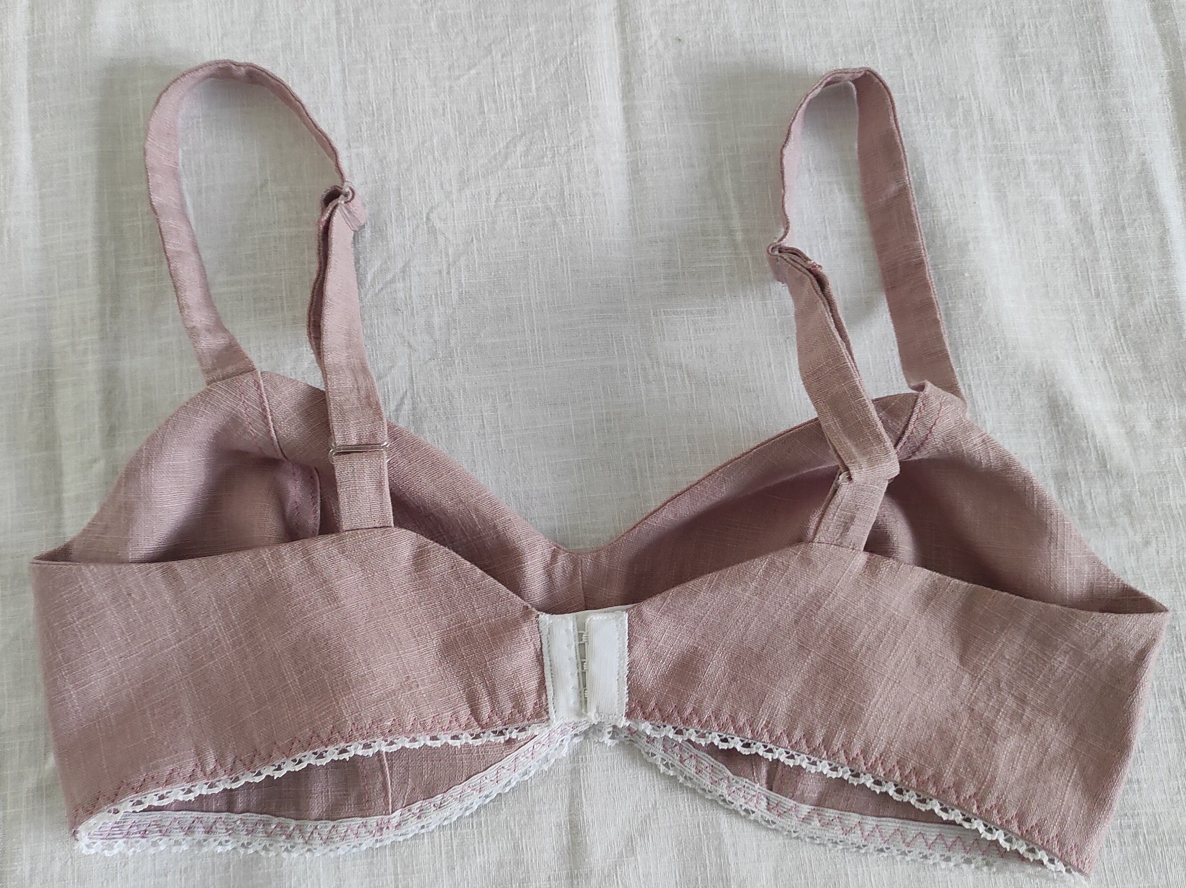 Delicate and Very Comfortable Home Bra /linen Bras / Linen Home Wear ...