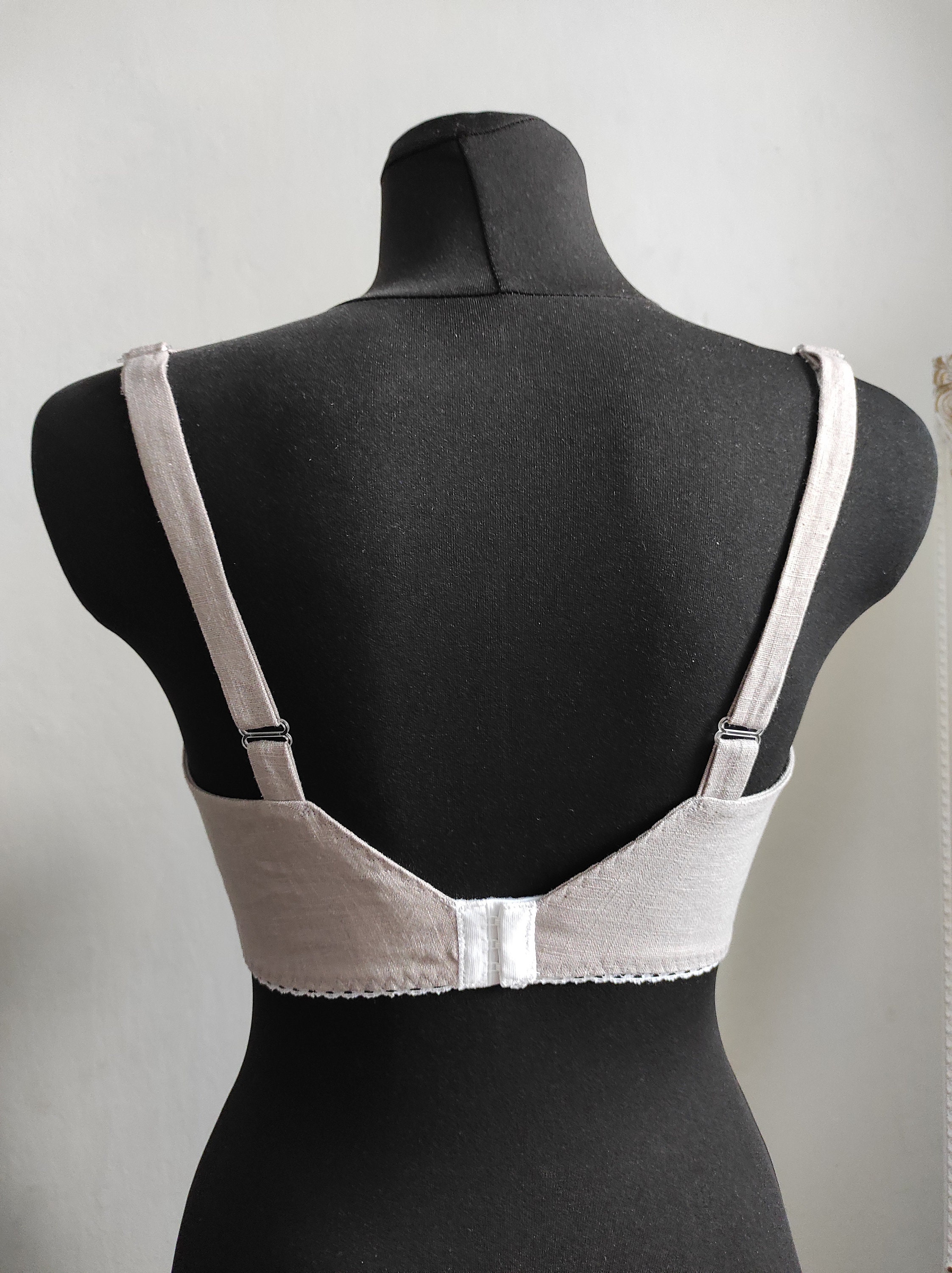 Delicate and Very Comfortable Home Bra /linen Bras / Linen Home Wear ...
