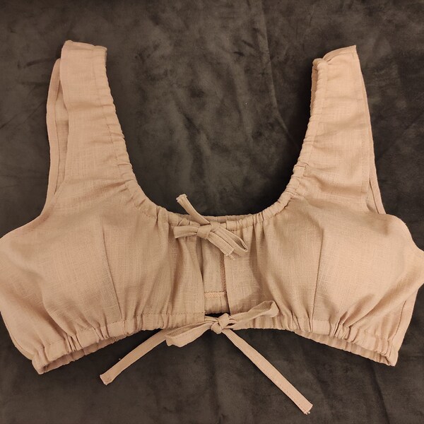 Linen Bra - Etsy