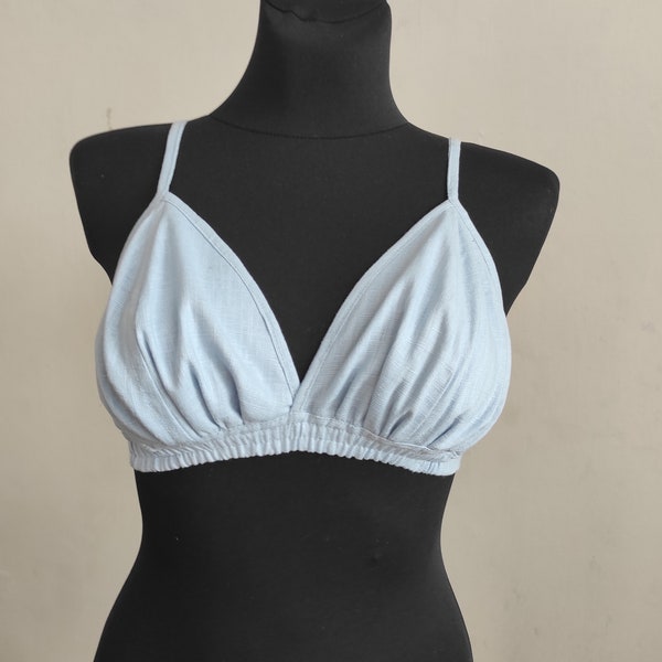 Linen Bra - Etsy